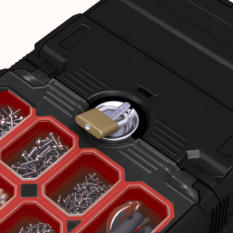 Keter Master Loader Rolling Tool Box Lockable Storage Chest Black — The ...