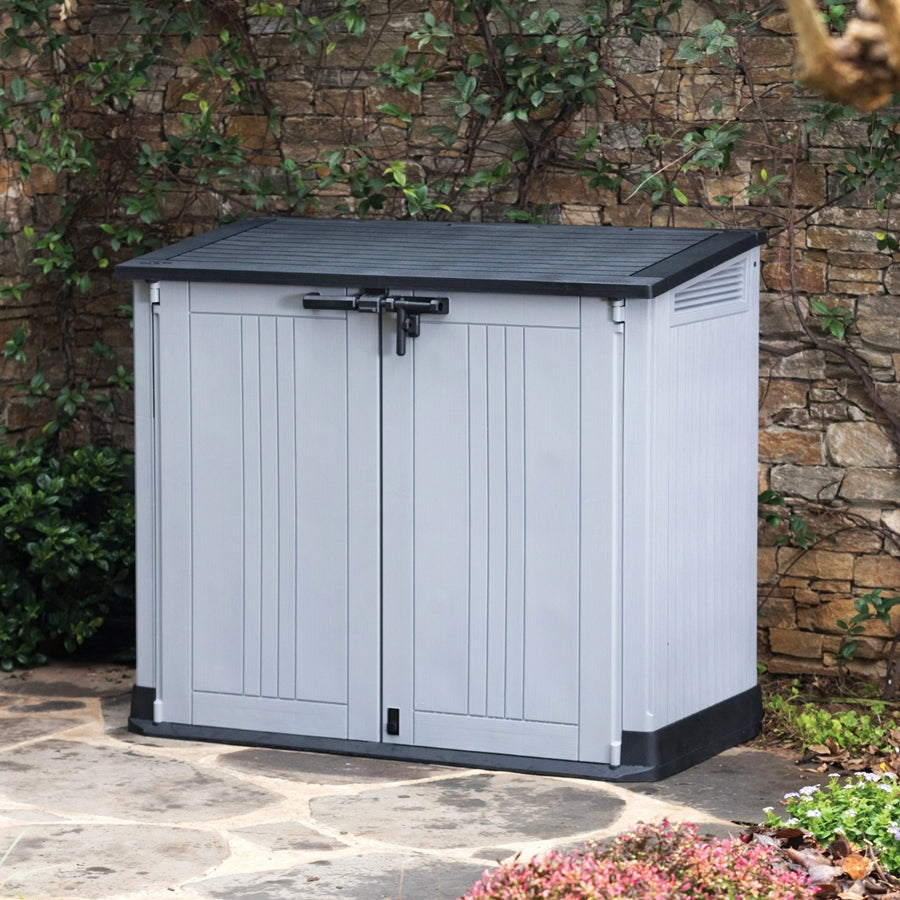 Keter Store It Out Midi Prime Outdoor Waterproof Storage Shed Grey ...